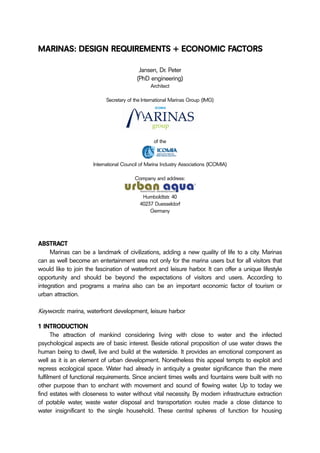 Peter Jansen Marina Design | PDF
