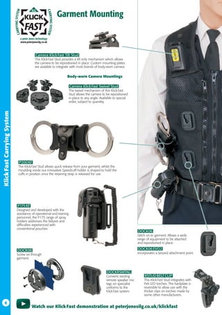 Peter Jones (ILG) Ltd. Police and Security Brochure v17 - April 2019 | PDF