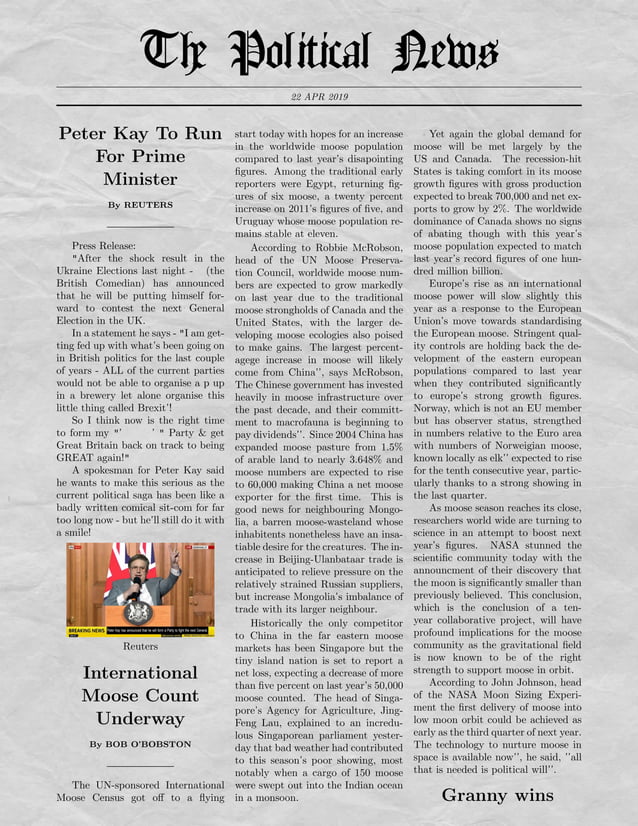 Peter Kay newspaper article | PDF