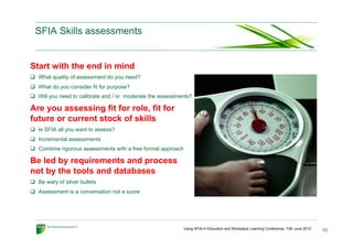 Overcoming SFIA Implementation pitfalls | PDF