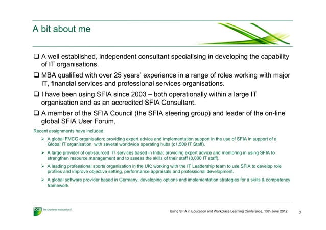 Overcoming SFIA Implementation pitfalls | PPT Overcoming SFIA Implementation pitfalls | PPT