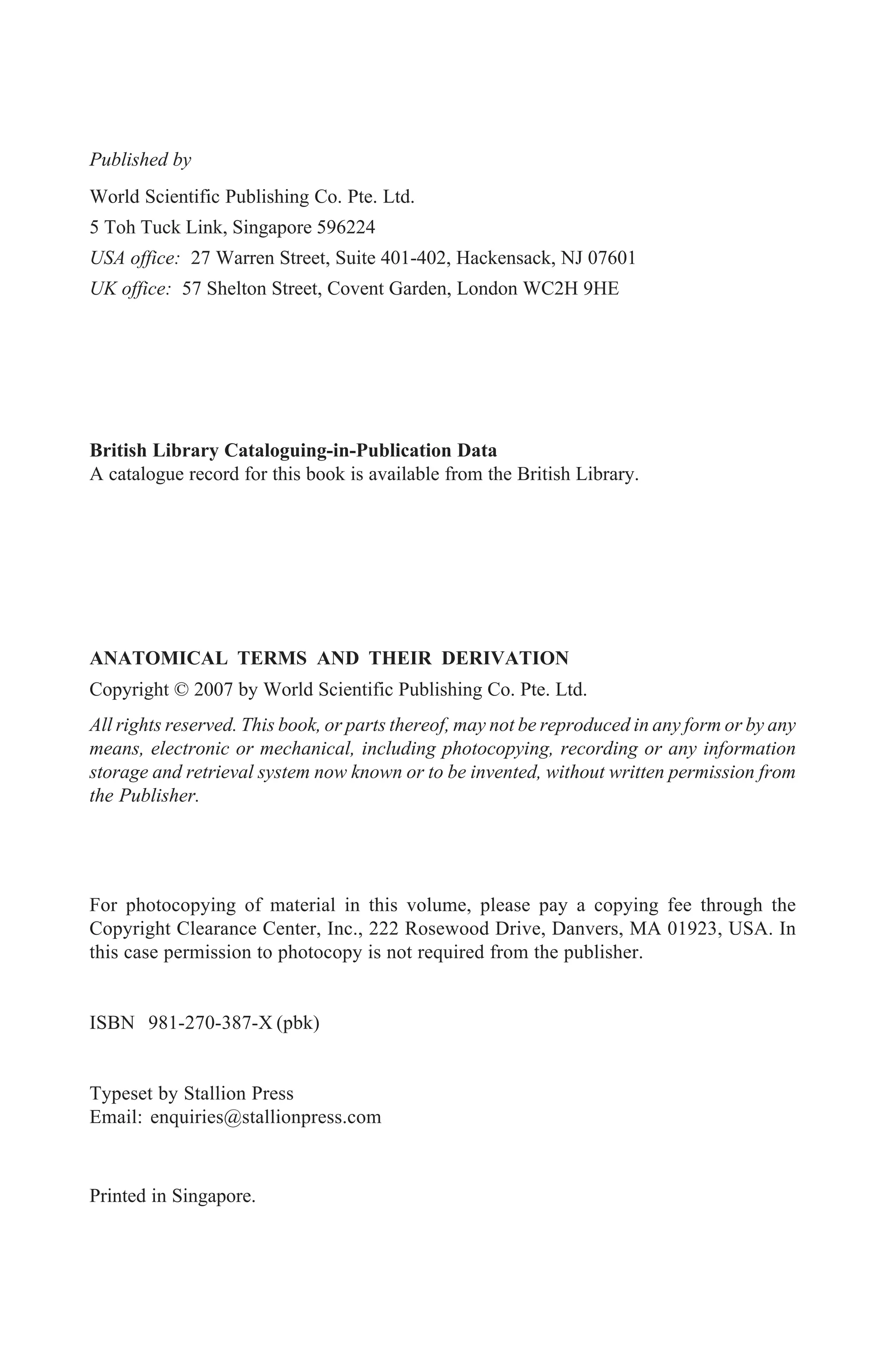 Peter lisowski anatomical terms 1st ed. 2007 | PDF