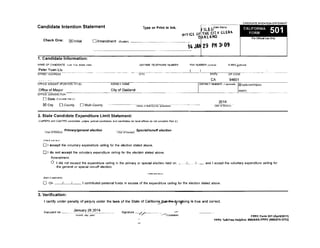 Peter Liu FPPC Form 501 | PPT