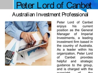 Peter Lord of Canbet - Professional Business Director | PPT