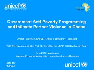 Social Protection & Intimate Partner Violence | PPT