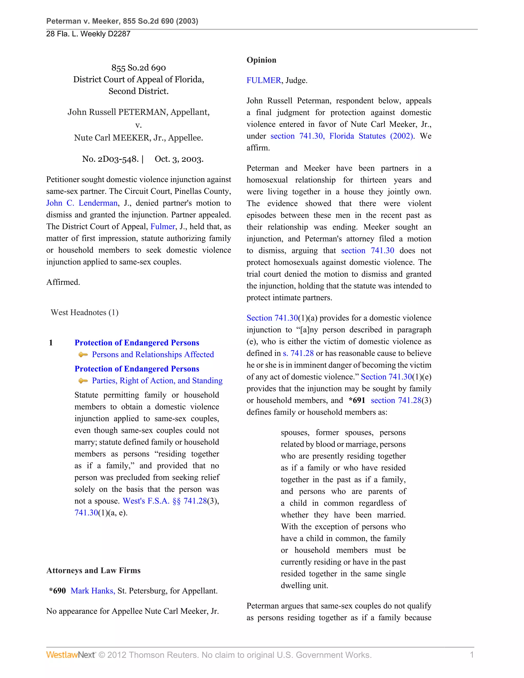 Peterman V Meeker | PDF