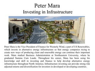 Peter Mara Expert in Wind Energy and Wind Power | PPT