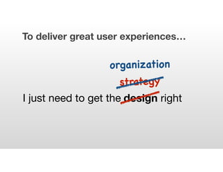 Shaping Organizations to Deliver Great User Experiences | PDF