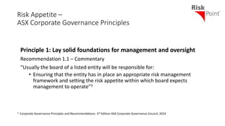 Creating Value Through Enterprise Risk Management | PPT