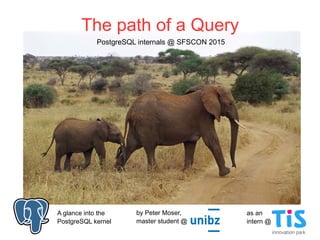 SFScon15 - Peter Moser: "The path of a query - POstgreSQL internals" | PPT