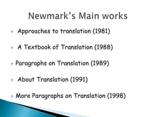 Peter newmark | PPTX