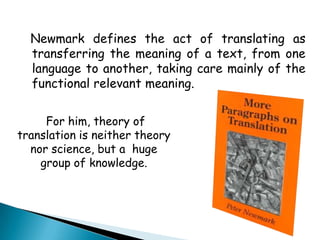 Peter newmark | PPTX