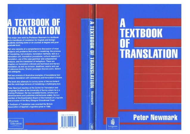 Peter newmark textbook of translation | PDF