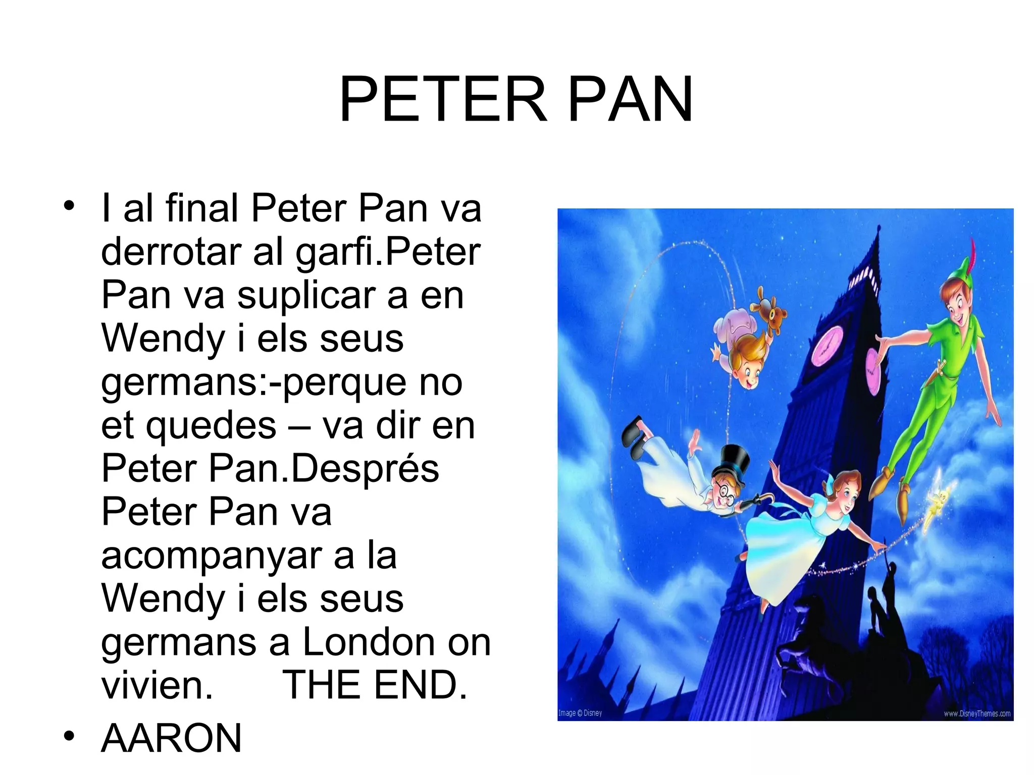 Peter pan (Aaron) | PPT