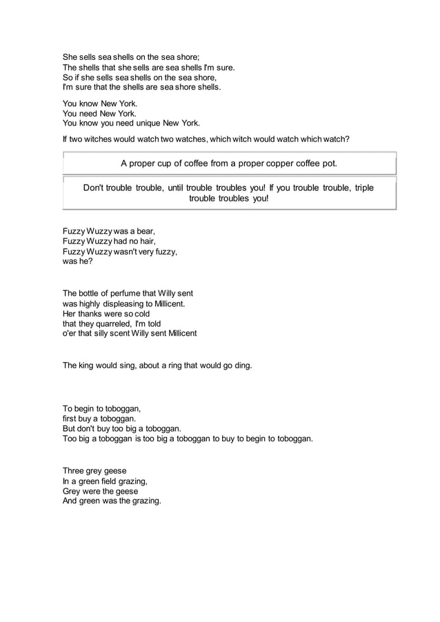 Peter piper picked a peck of pickled peppers | DOCX