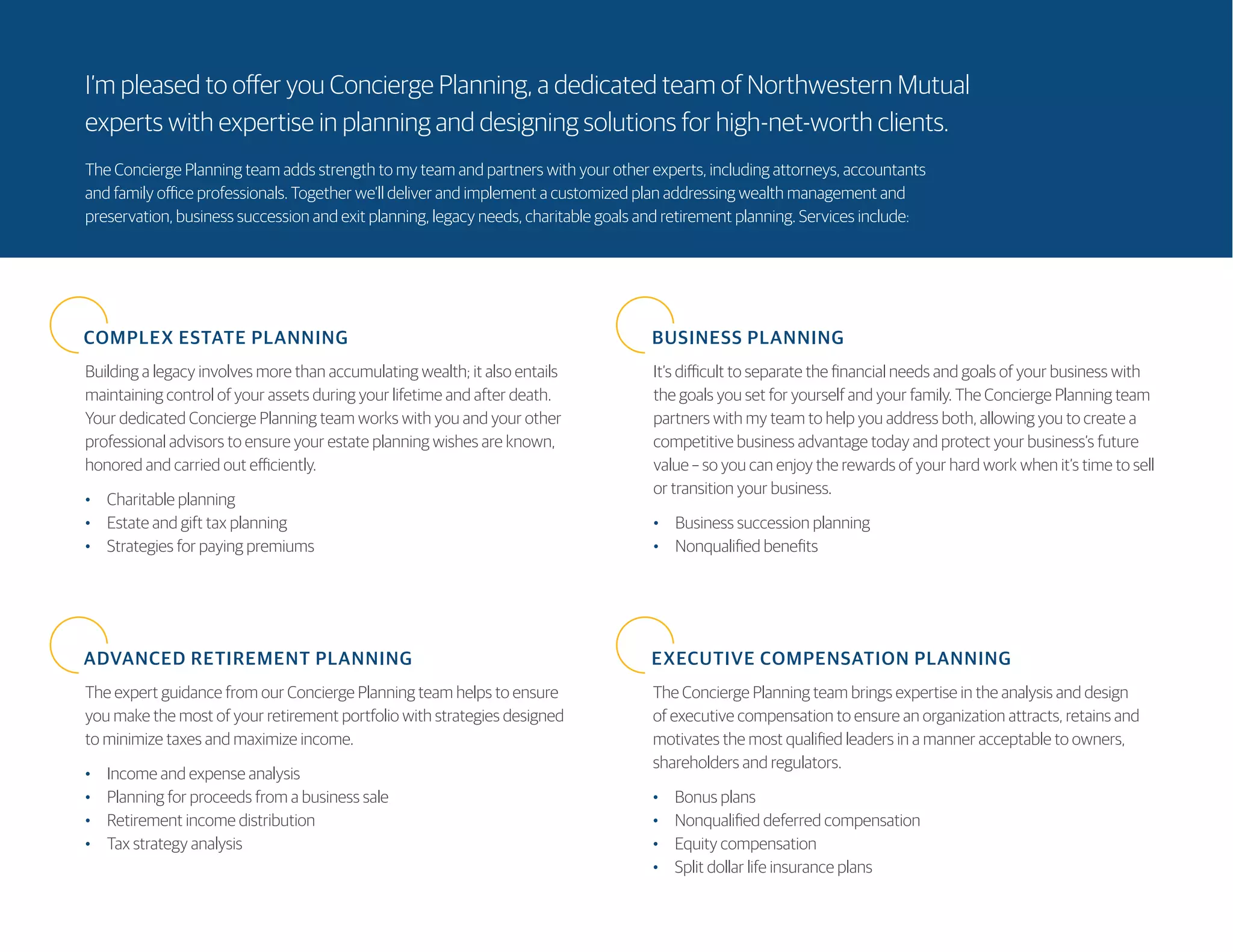 Concierge Planning | PDF