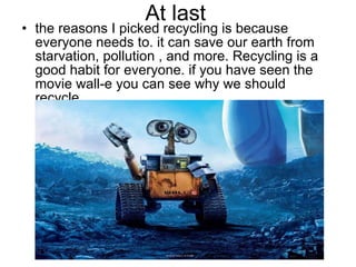 Peter Recycle Introduction | PPT