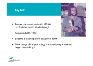 Career benefits of a placement year - Peter Reddy | PPT