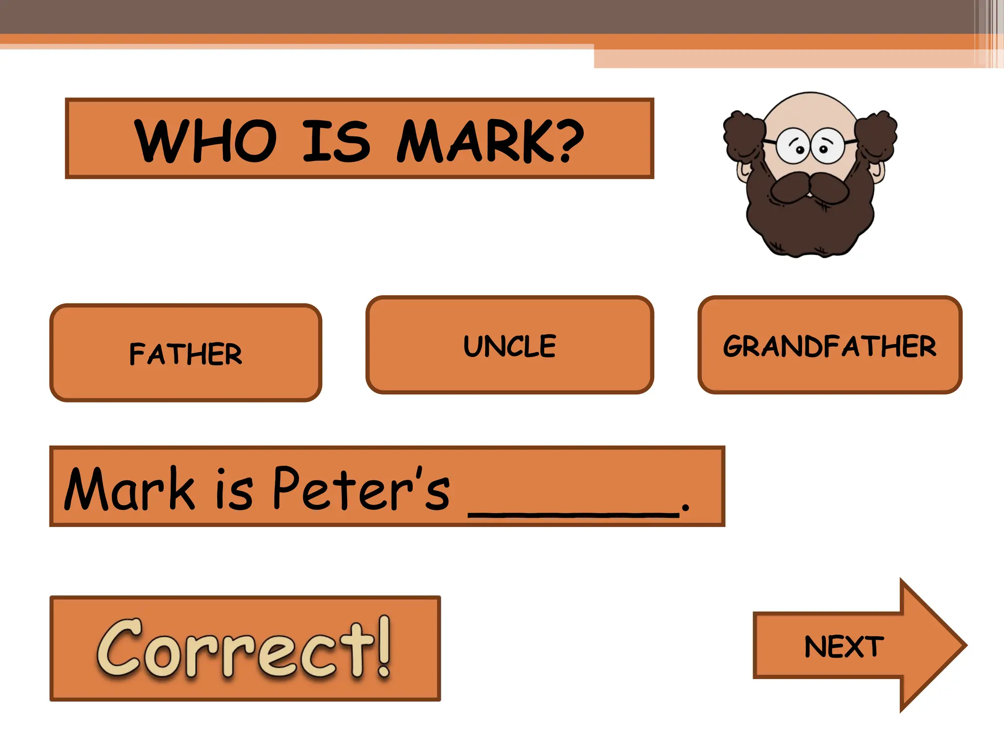 Possessive pronoun about peters family - English Lesson | PPT