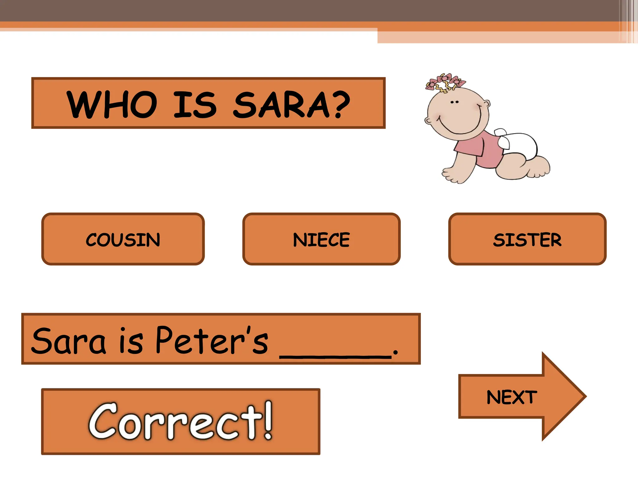 Possessive pronoun about peters family - English Lesson | PPT