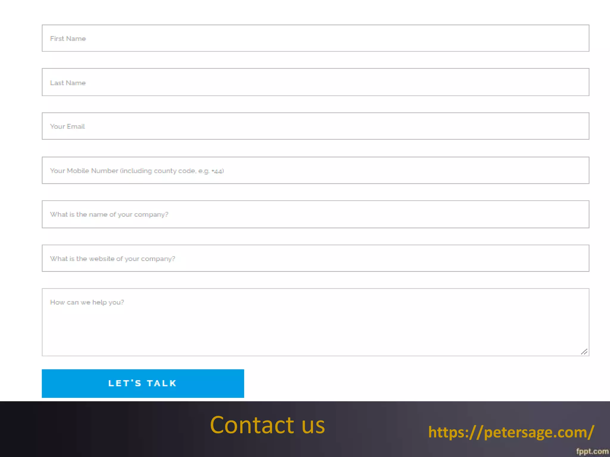 Life is in your hand - Peter Sage | PPTX