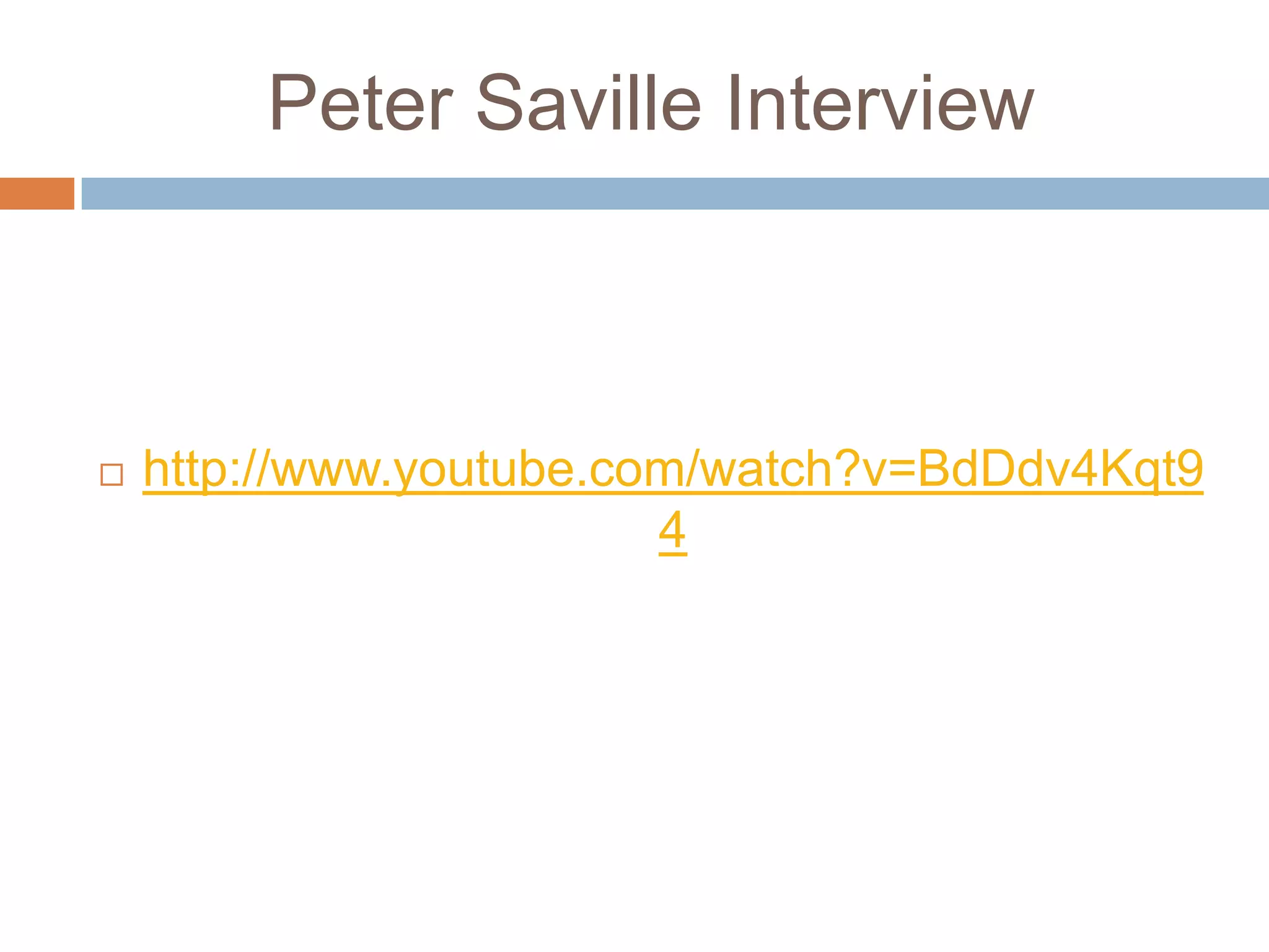 Peter Saville completed | PPTX