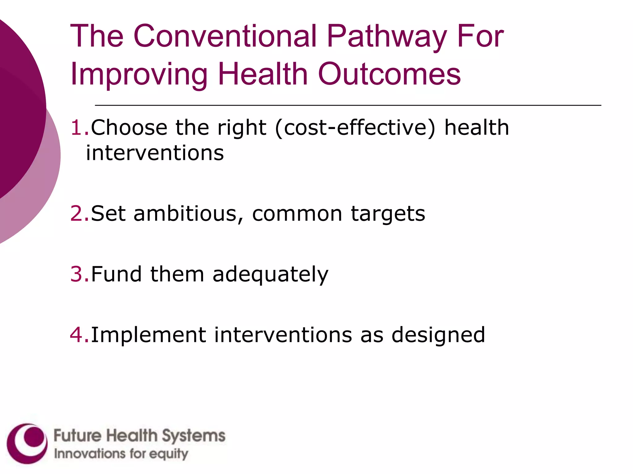Beyond Scaling Up: Change and complex health systems | PPT