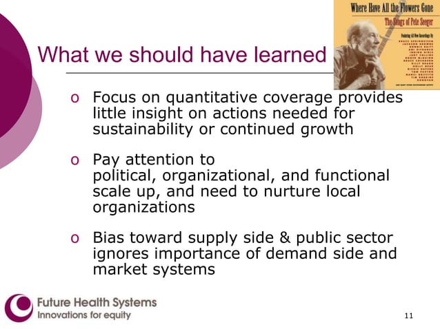 Beyond Scaling Up: Change and complex health systems | PPT