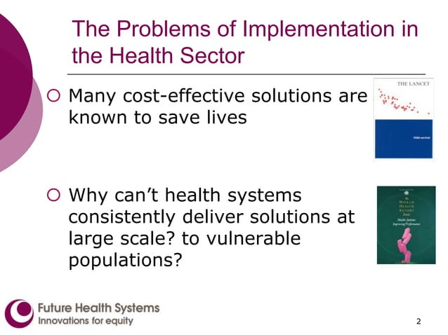 Beyond Scaling Up: Change and complex health systems | PPT