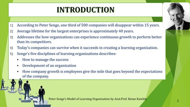 Peter Senge's model of learning organization | PPT