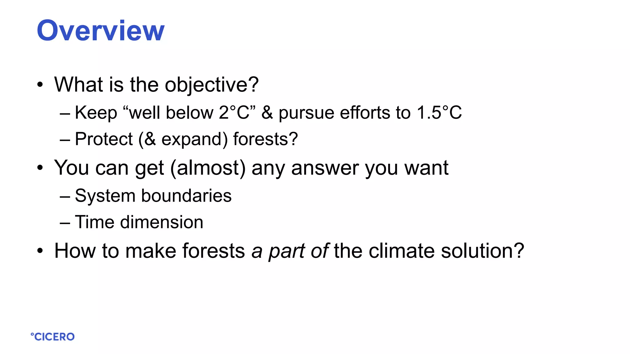 What is the role of forests in the mitigation of climate change? | PPTX