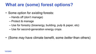 What is the role of forests in the mitigation of climate change? | PPTX