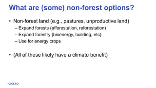 What is the role of forests in the mitigation of climate change? | PPTX