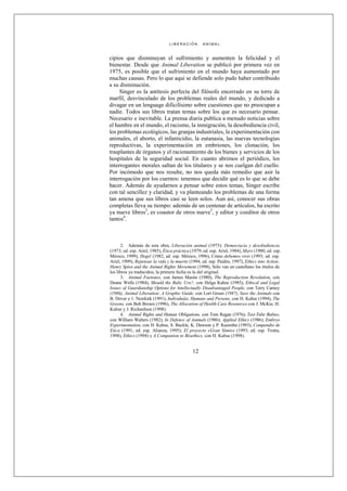 Peter Singer: Liberación Animal | PDF