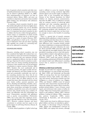 Peterson - Addressing Counseling Needs of Gifted Students | PDF