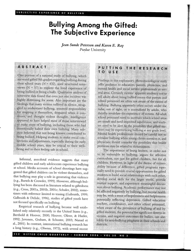 Peterson - Subjective Experience | PDF