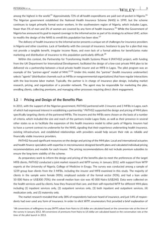 Extending health insurance coverage to the informal sector: Lessons ...