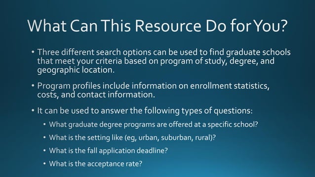 Petersons.com ready reference presentation | PDF | Postgraduate ...