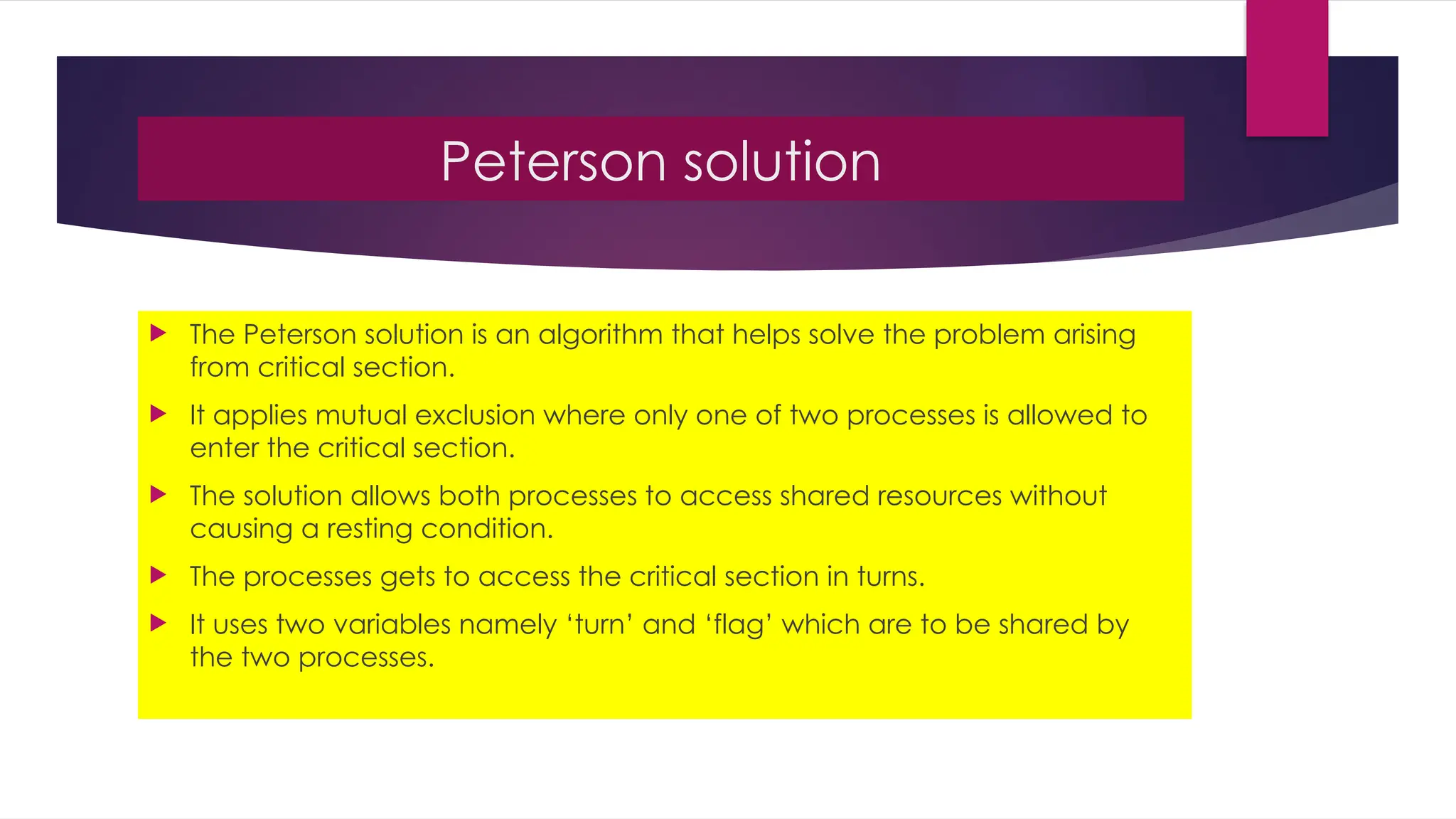 Describing the Peterson solution sw.pptx