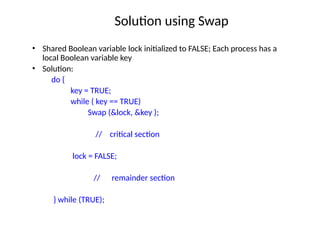Synchronization Peterson’s Solution.pptx | Operating Systems | Computer Software and Applications