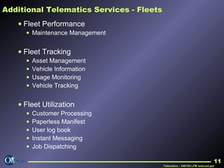 Telematics and “Connected Vehicles” | PPT