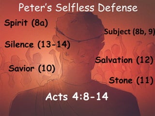 Peter's selfless defense | PPT