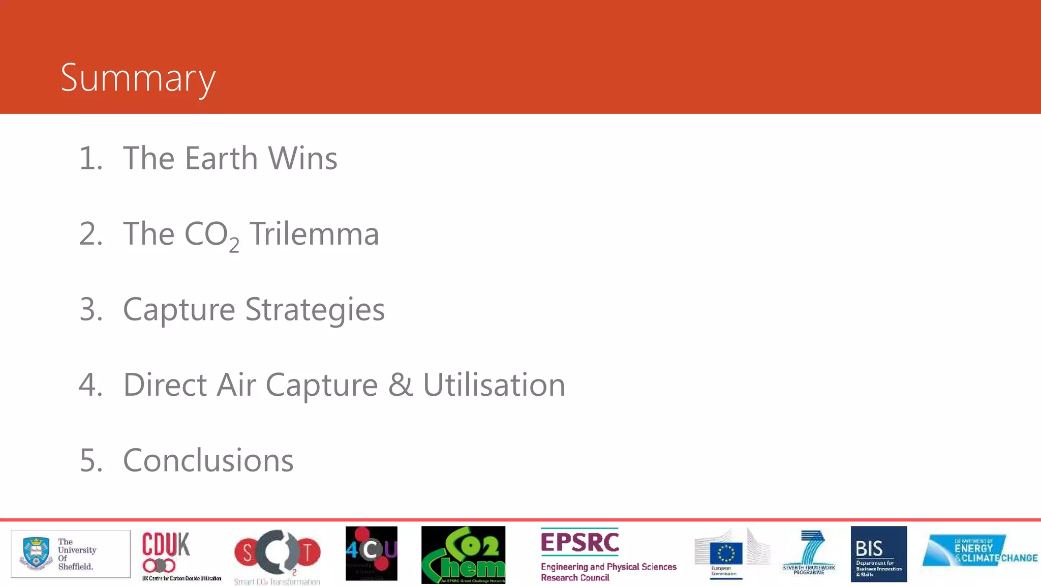 Peter Styring (University of Sheffield) presenting 'Carbon Dioxide ...
