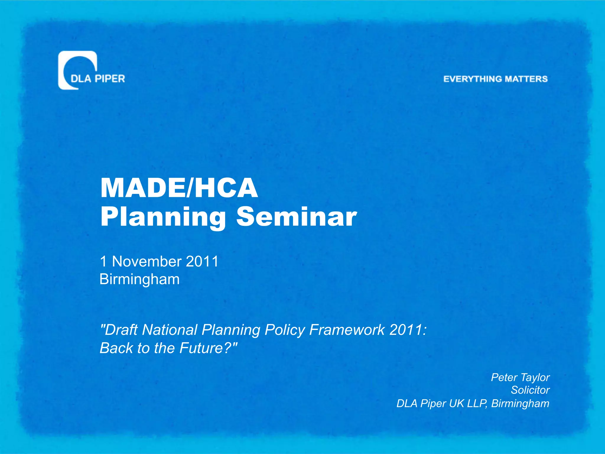 Peter taylordraft national_planning_policy_framework | PDF