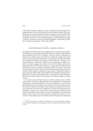 Peter temin la economia del alto imperio romano | PDF