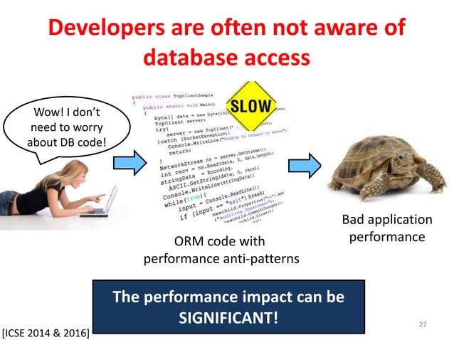 Improving the Performance of Database-Centric Applications Through Program Analysis | PPT