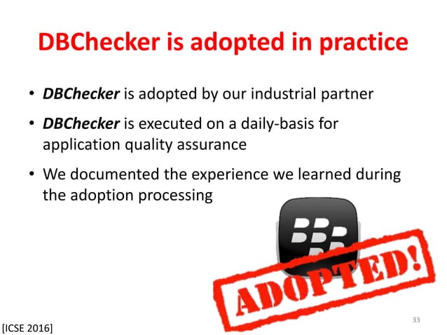 Improving the Performance of Database-Centric Applications Through Program Analysis | PPT
