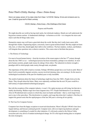 Peter+Thiels+-+Stanford+Lecture | PDF