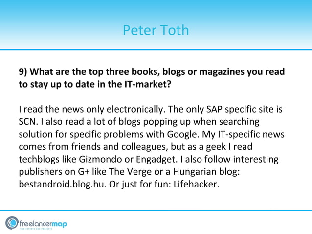 Peter toth – sap abap senior developer | PPT