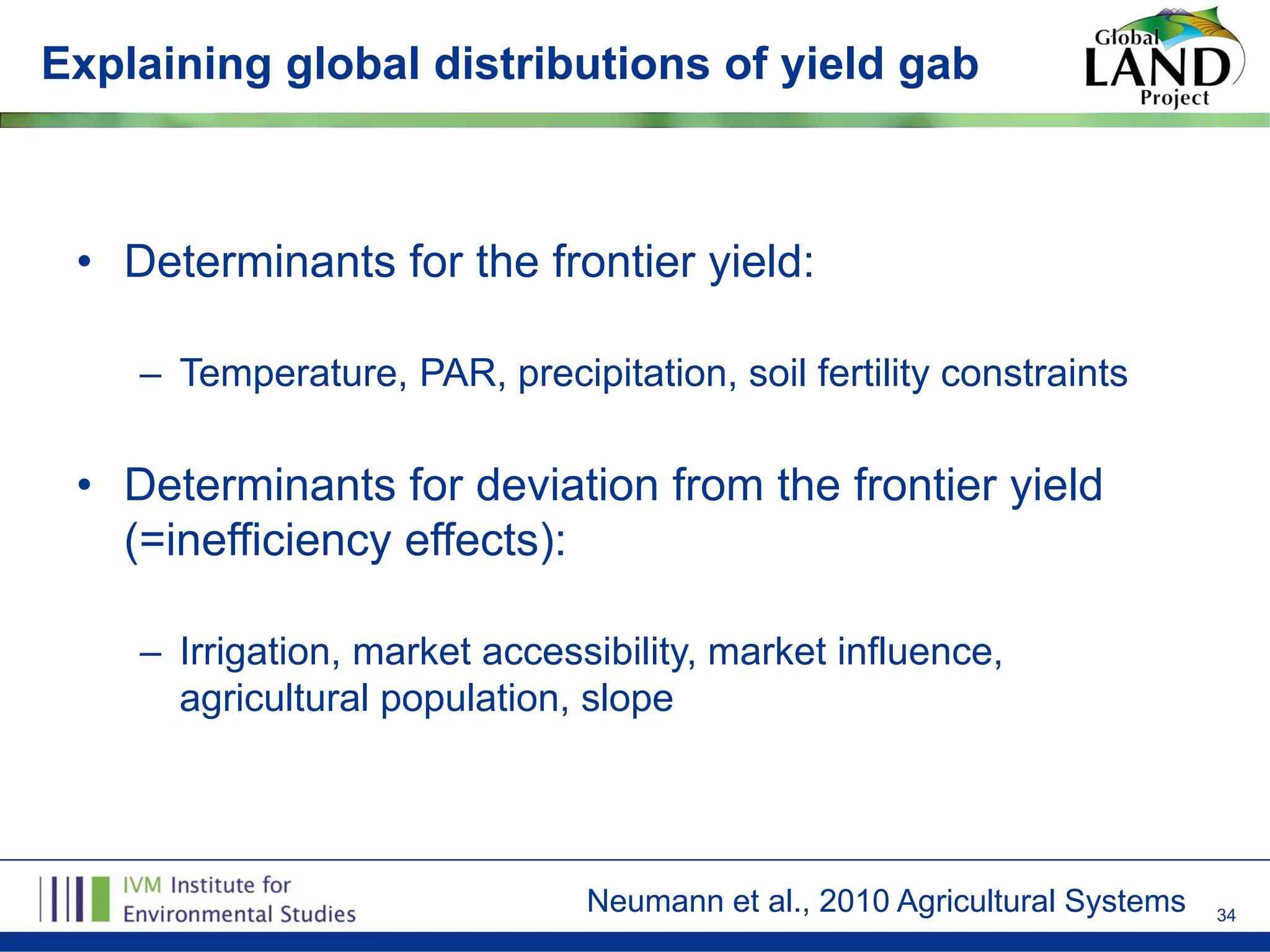 Peter Verburg — Analysis and modelling of land use change in relation ...